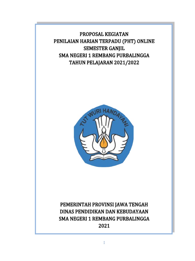 Contoh Cover Proposal PHT | PDF | Bisnis