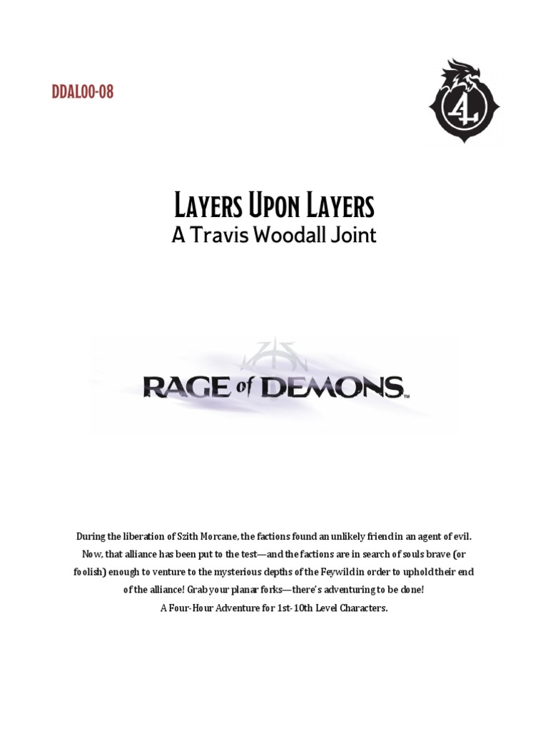 Layers Upon Layers: 5e Adventure | PDF | Trees | Dungeons & Dragons