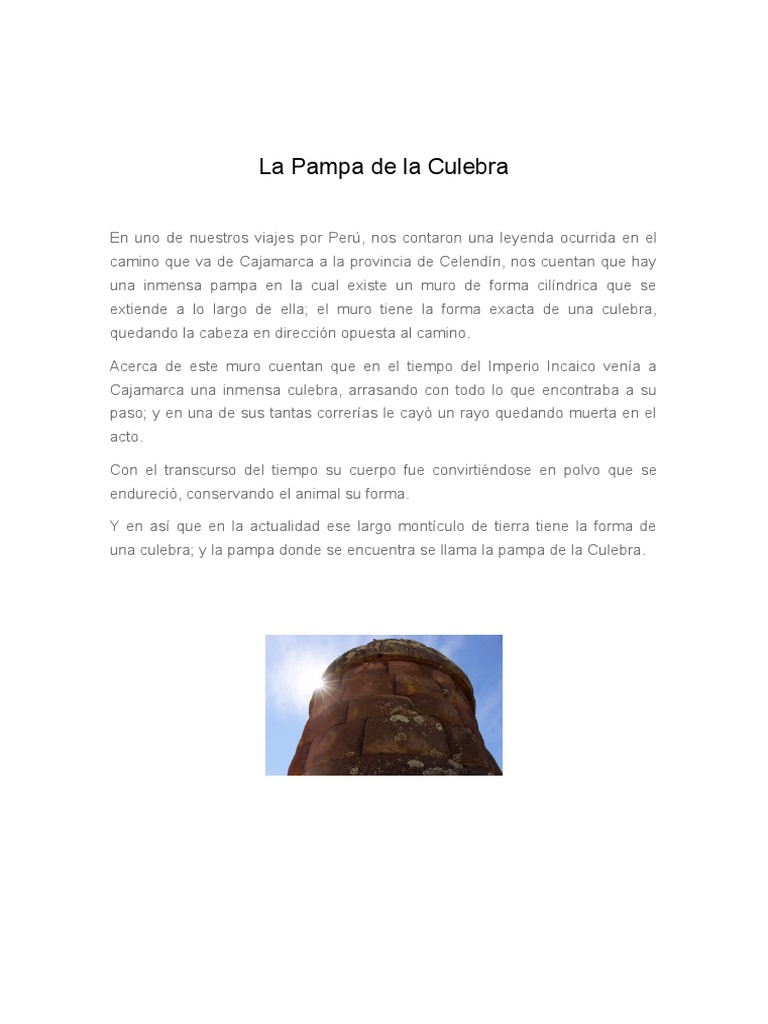 La Pampa de La Culebra | PDF
