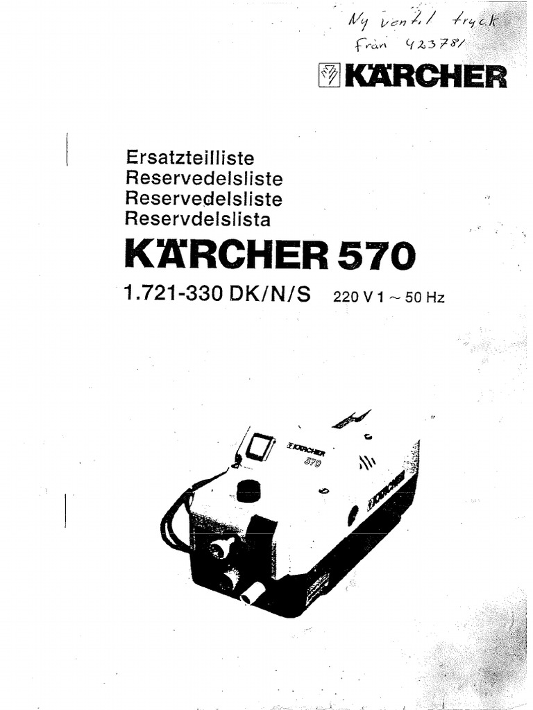 Kärcher 570 1721-330 | PDF