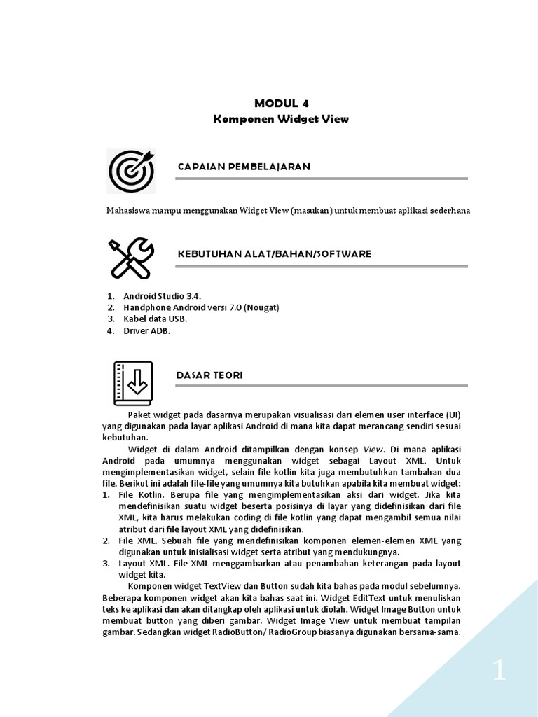 Modul 4 Praktikum Pemrograman Mobile | PDF | Komputer