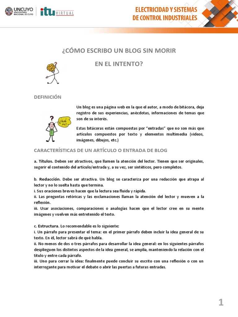 Cómo Escribir Un Blog | PDF | Blog | Multimedia