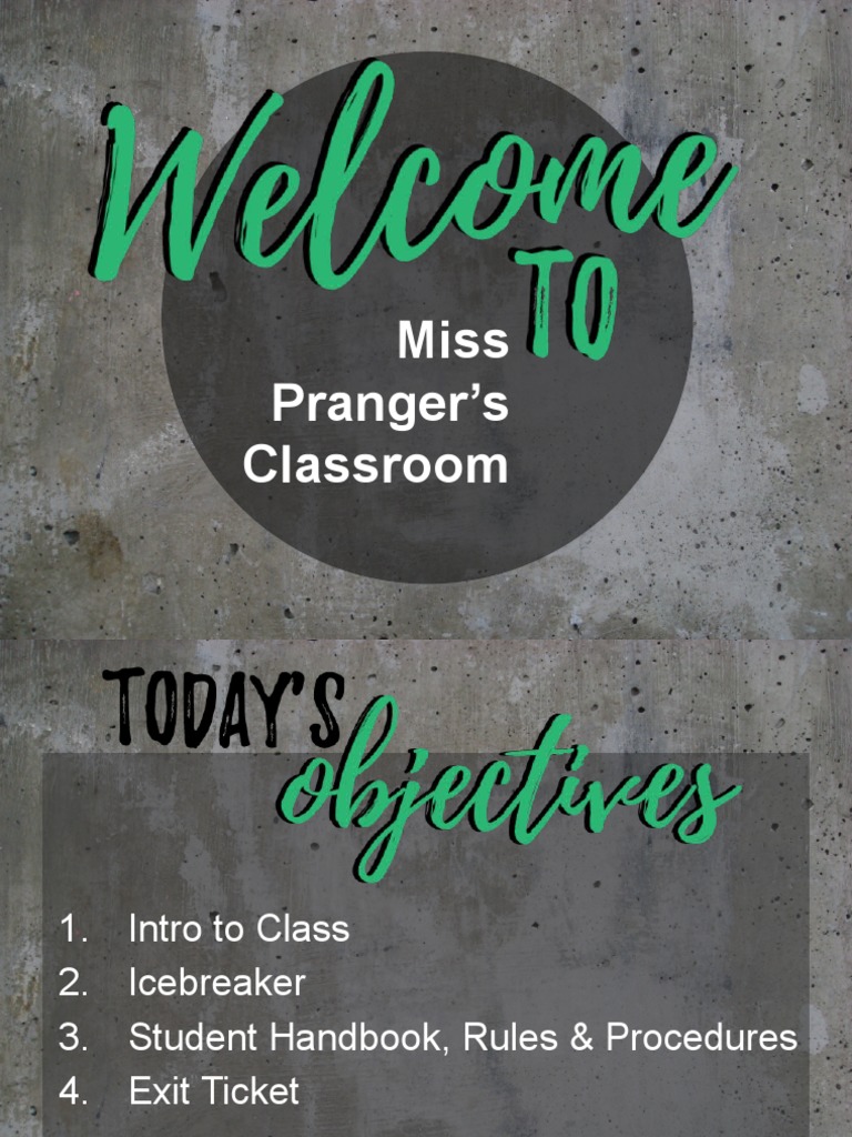 First Day Presentation | PDF