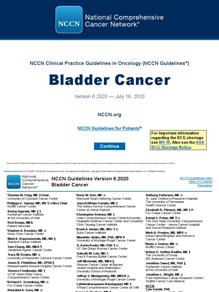 NCCN Guidelines | PDF | Cancer | Medicine