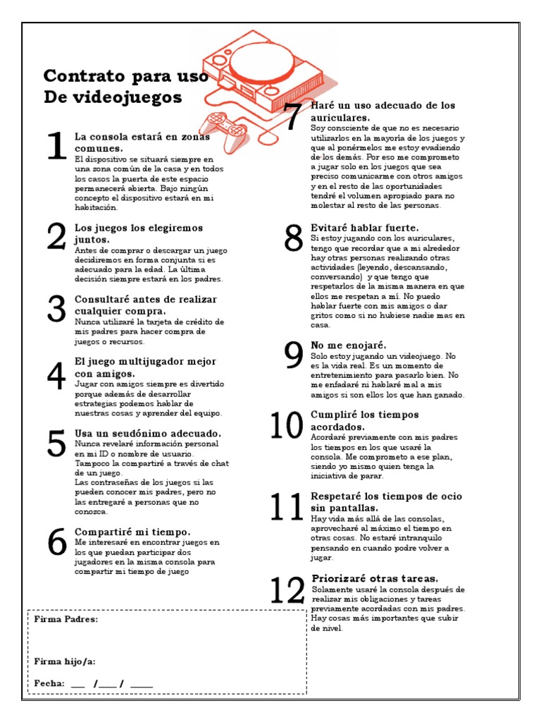 Contrato Videojuegos | PDF | Videojuegos