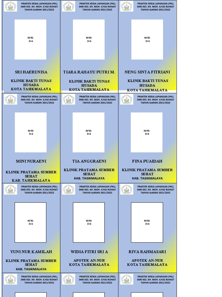 Name Tag Potrait | PDF