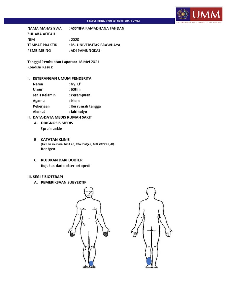 SK Presus Sprain Ankle | PDF