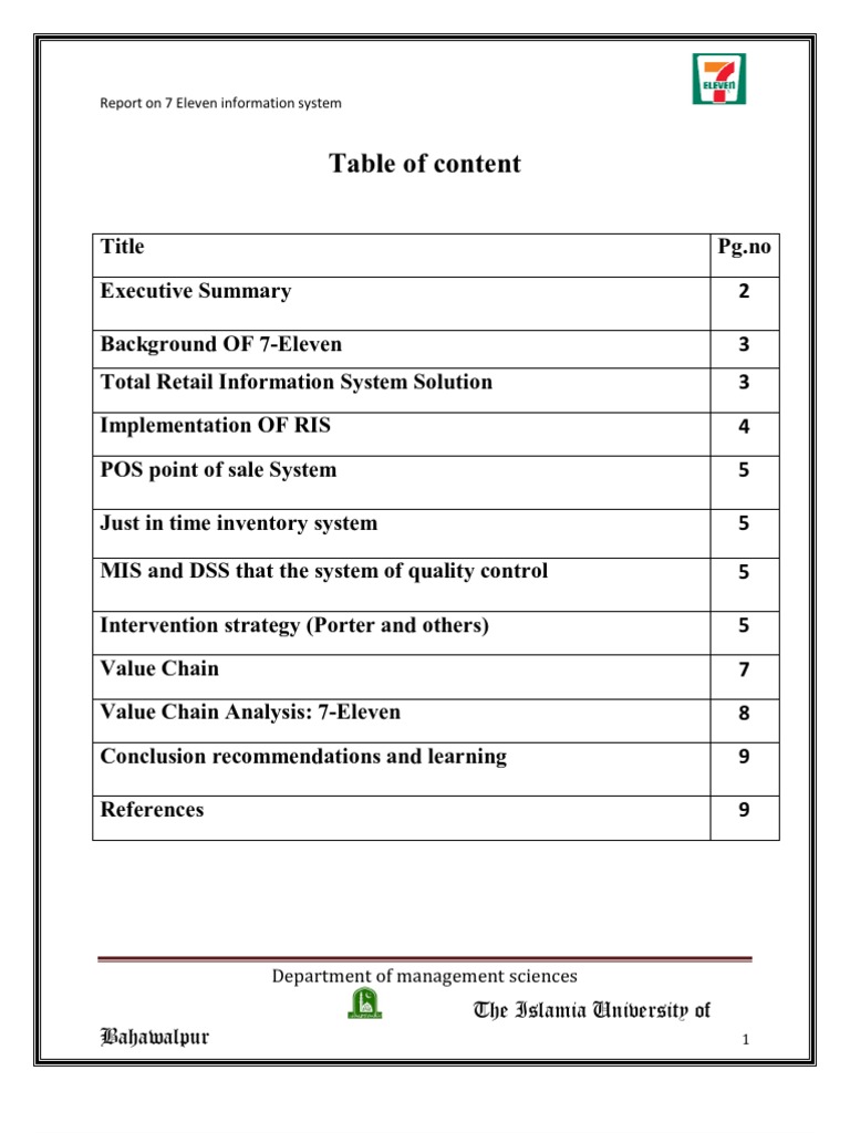 7-Eleven Inventory and Risk Management | PDF | Point Of Sale | Retail