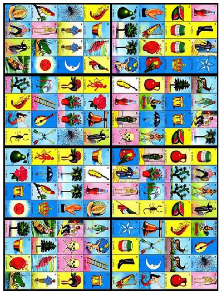 Tablas de Loteria | PDF