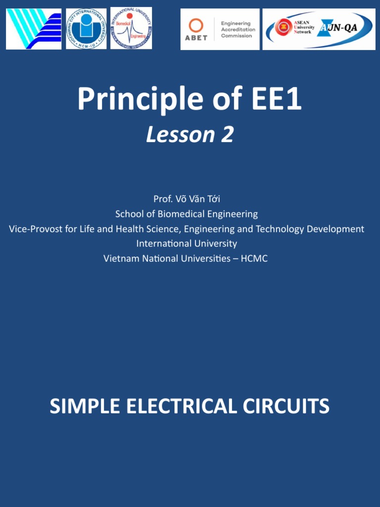 Principle of EE1: Lesson 2 | PDF | Series And Parallel Circuits | Computer Engineering