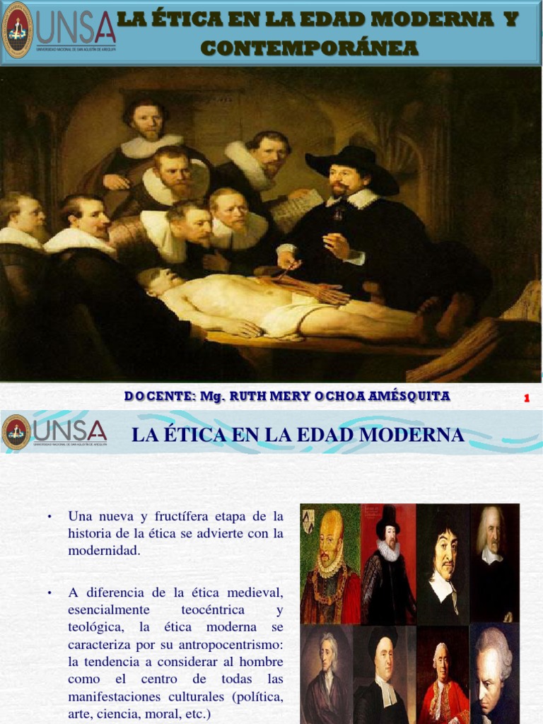 Semana 5 - La Etica en La Edad Moderna y Contemporánea | PDF | Immanuel ...