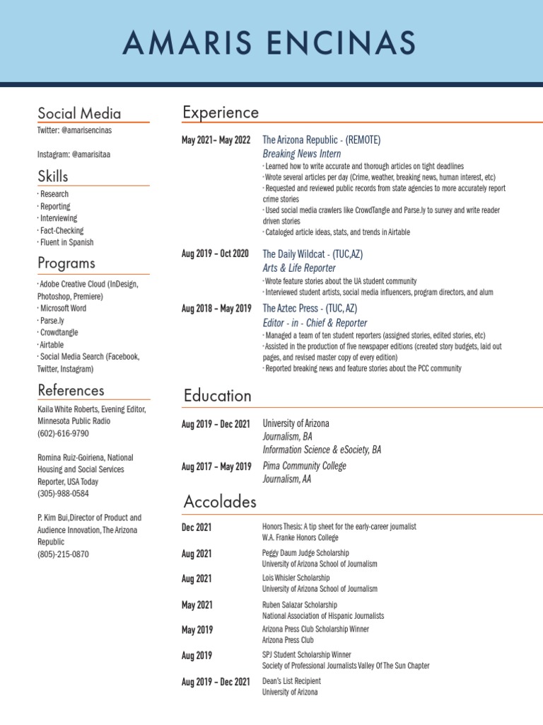 resume | PDF | Journalism | News