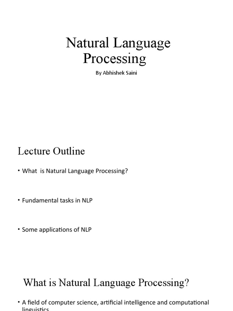 Natural Language Processing | PDF | Parsing | Part Of Speech