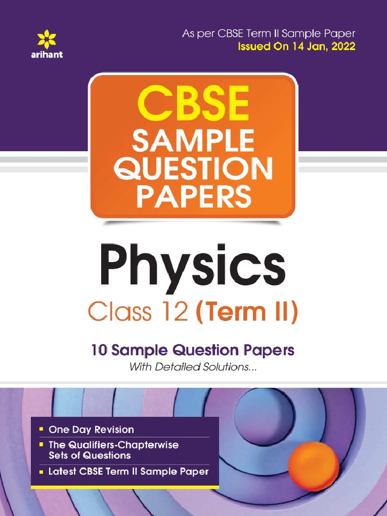 Arihant Class 12 Physics Term 2 Sample Papers | PDF