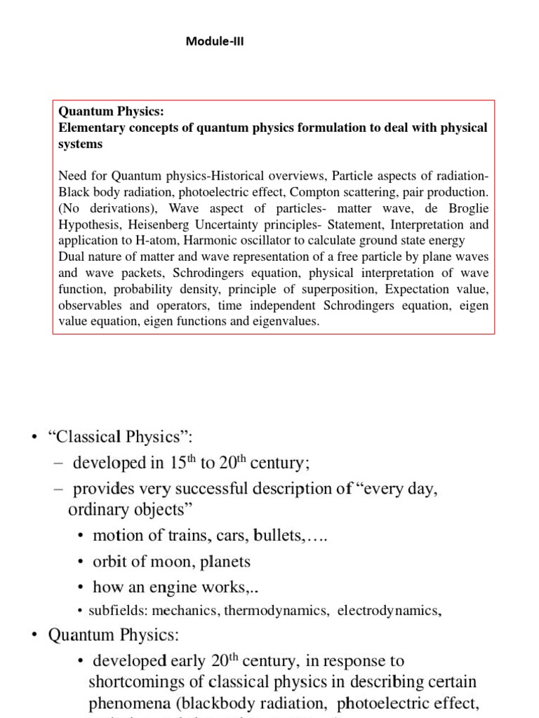 Quantum Mechanics Lecture Note Dr.H. Rath | PDF | Quantum Mechanics | Waves