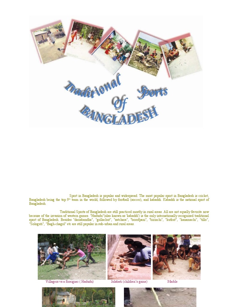 11.traditional Sports of Bangladesh | PDF