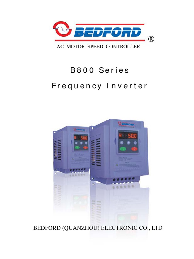 B800 Series Frequency Inverter: Bedford (Quanzhou) Electronic Co., LTD ...