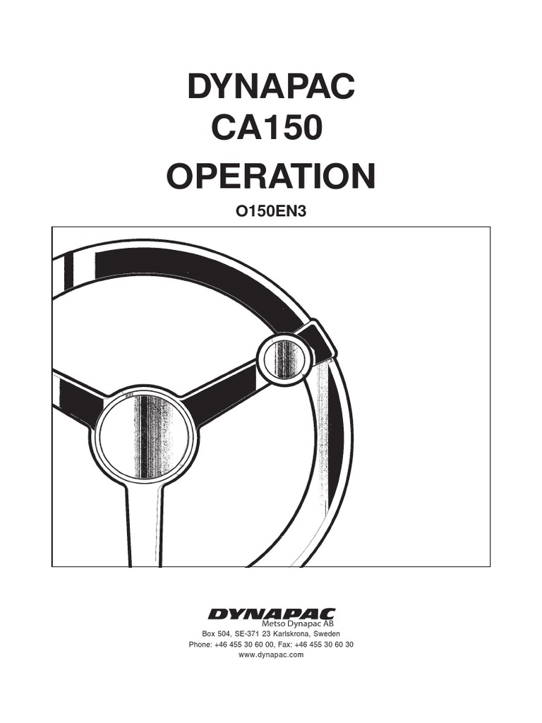 CA150 Operators Manual | PDF | Switch | Vehicles