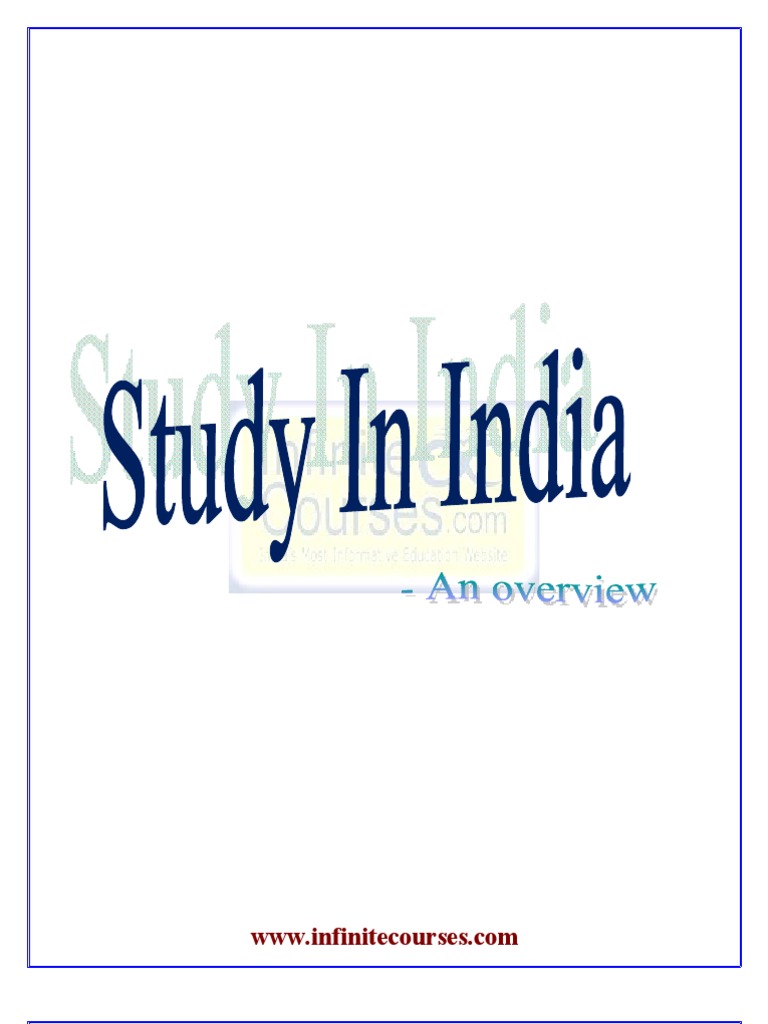 E-BOOK: Study in India | PDF