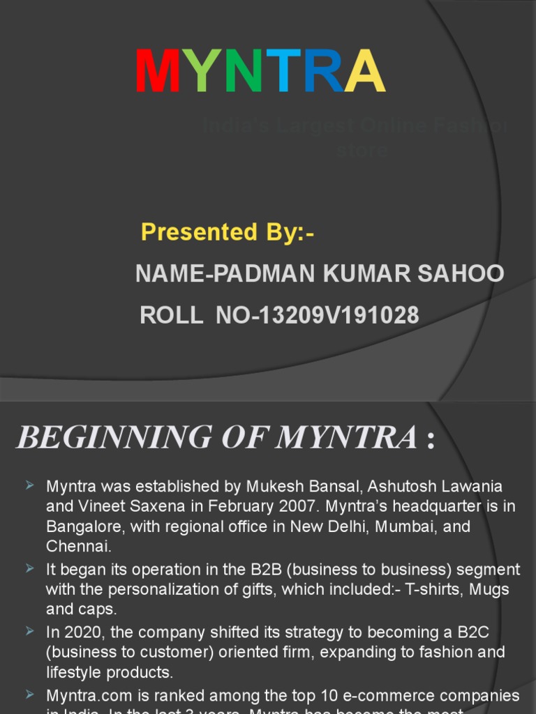 An Analysis of Myntra's Marketing Strategy and Evolution as India's ...