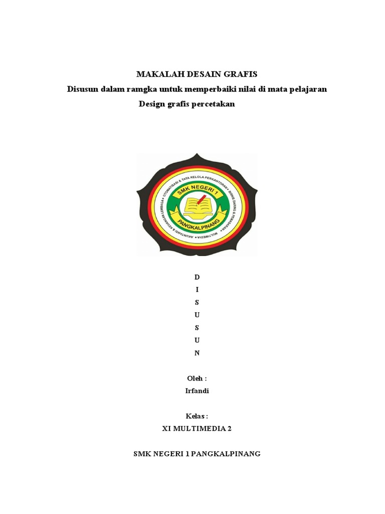 Makalah Design Grafis - Perbaikan Nilai | PDF