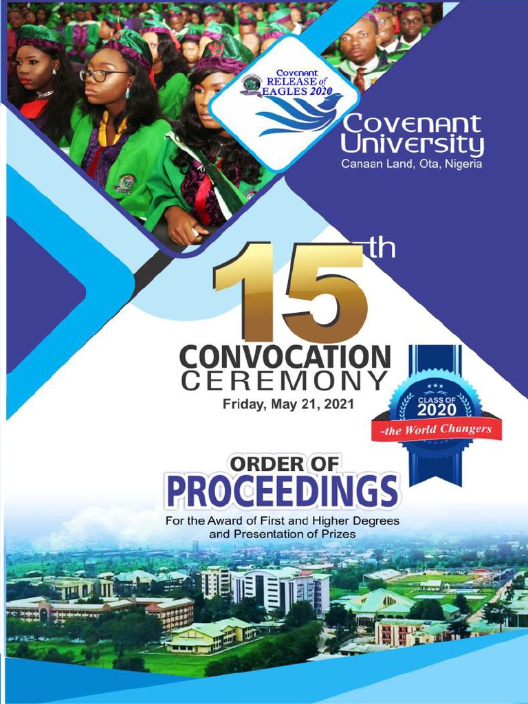 Covenant University Convocation List 2019 2020 | PDF | Engineering ...