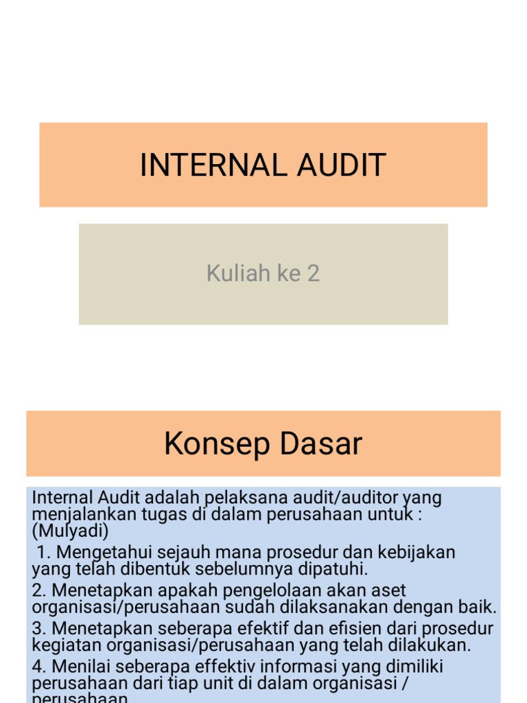 Materi 2 Internal Audit Pdf