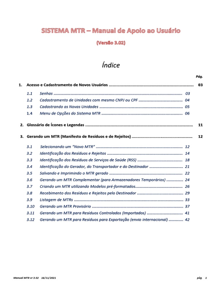Guia completo para utilização do Sistema MTR: acesso, cadastro, emissão ...