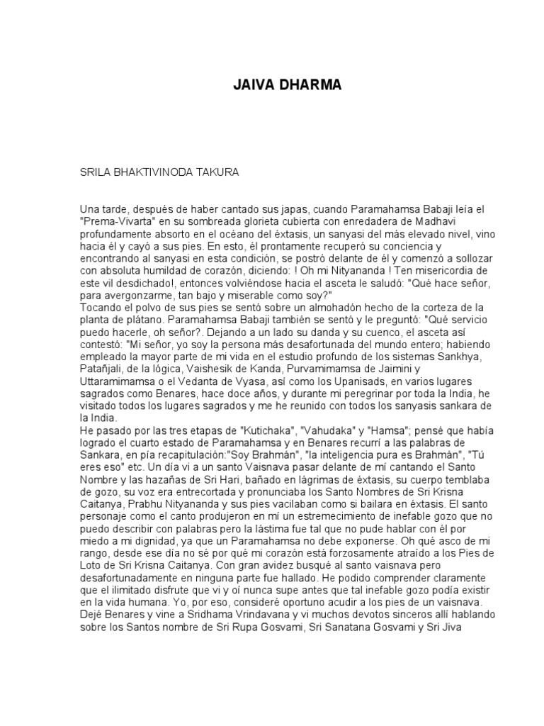 Jaiva Dharma (Las Funciones Del Alma) | Descargar gratis PDF | Alma | Amor
