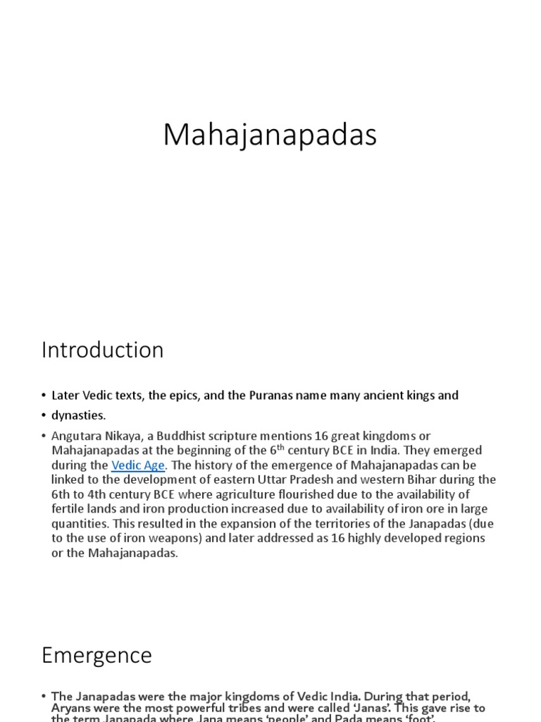 The Rise and Nature of the Sixteen Mahajanapadas: An In-Depth Look at ...