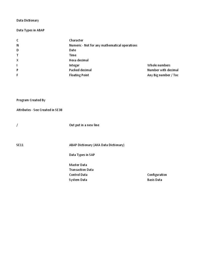 Abap Learning Pdf Parameter Computer Programming Subroutine