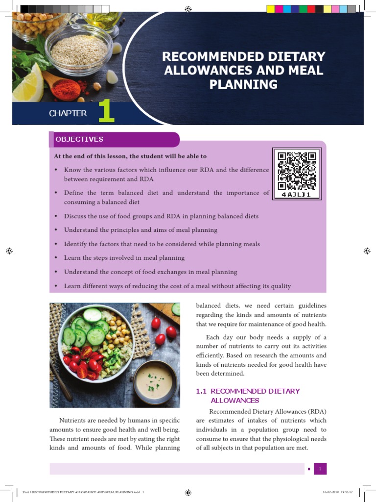 Nutrition and Dietetics | PDF | Nutrients | Foods