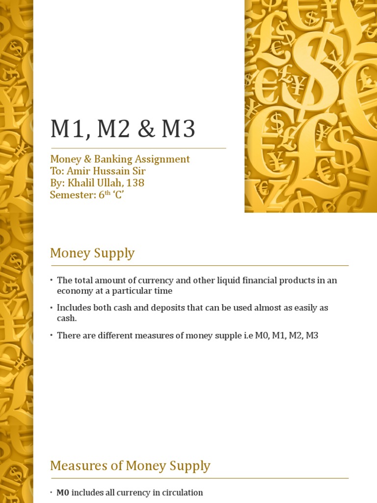 M1, M2,, M3 Money and Banking | PDF | Money Supply | Money