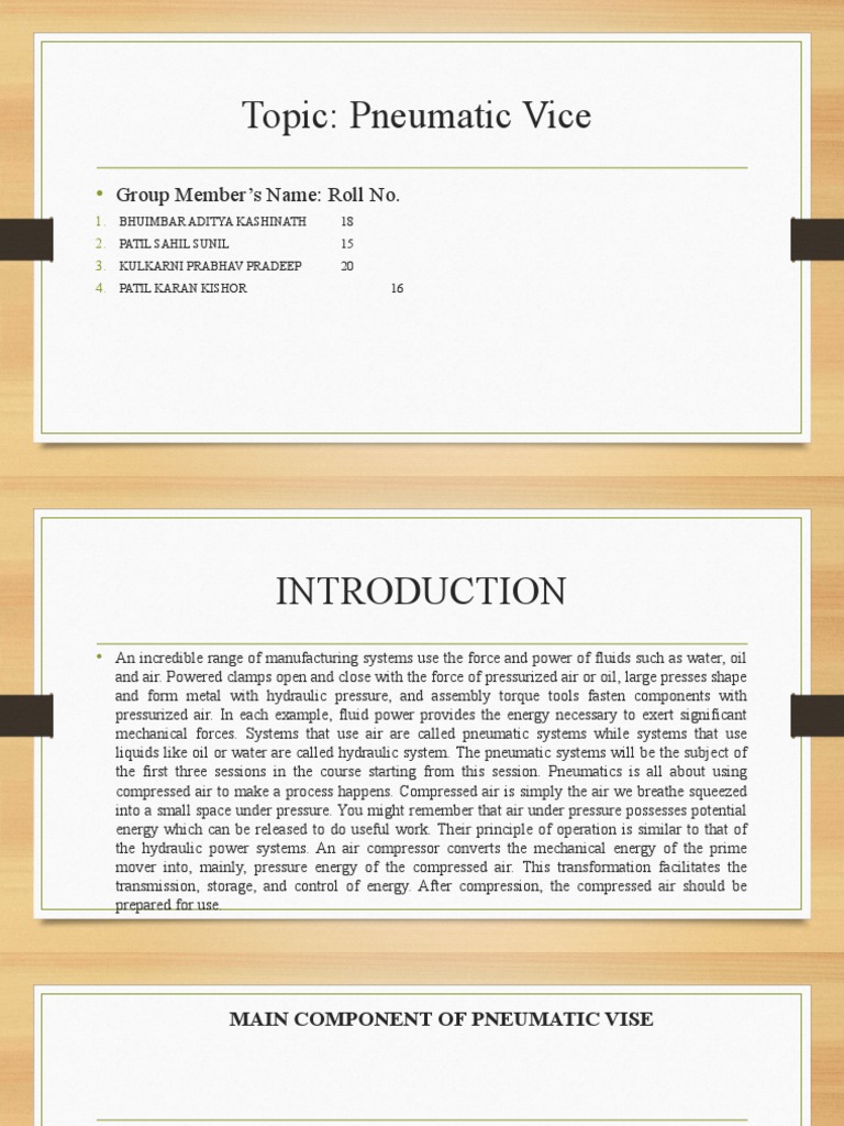 INTRODUCTION | PDF | Pneumatics | Mechanical Engineering