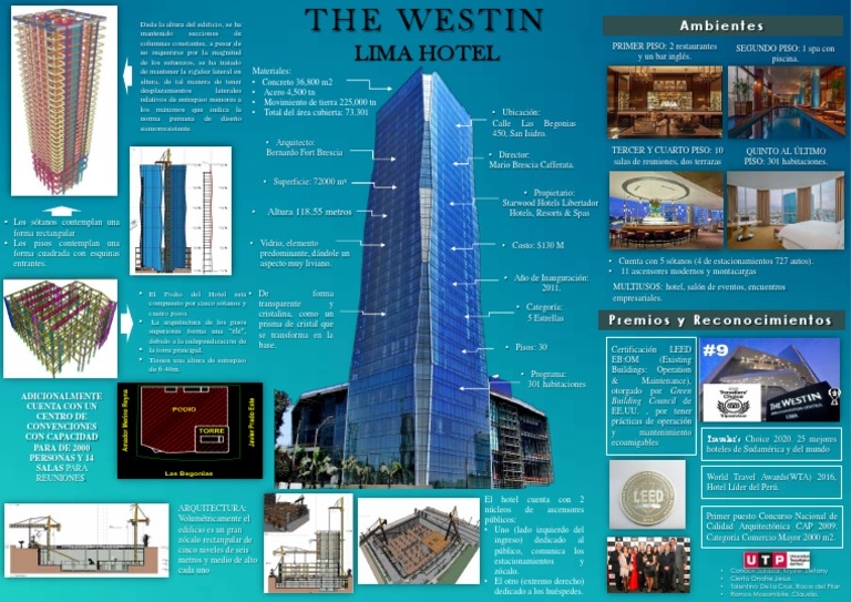 INFOGRAFÍA EDIFICIO - THE WESTIN | PDF | Edificios y estructuras | Sectores Economicos