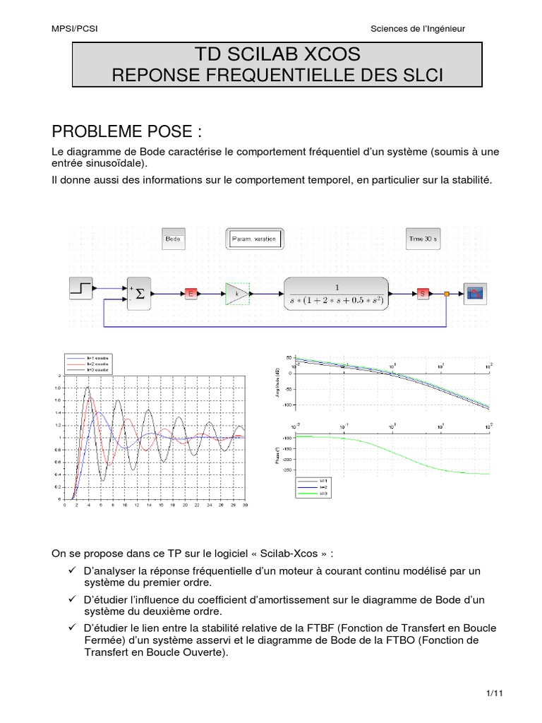 TP Scilab Bode | PDF | Automatisation | Ingénierie informatique