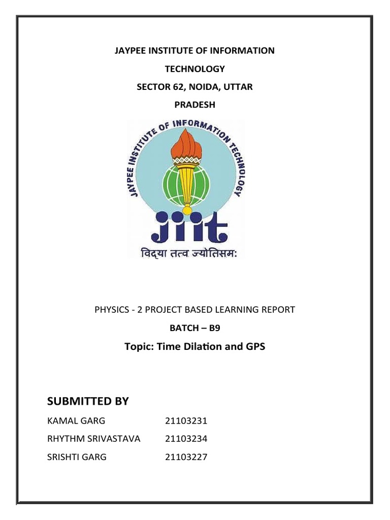 Physics PBL Time Dilation | PDF | Global Positioning System | Special ...