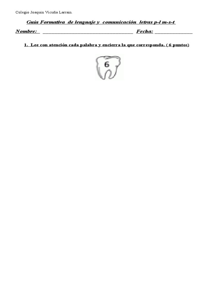 1 - Letras M-L-P-S-T. | PDF