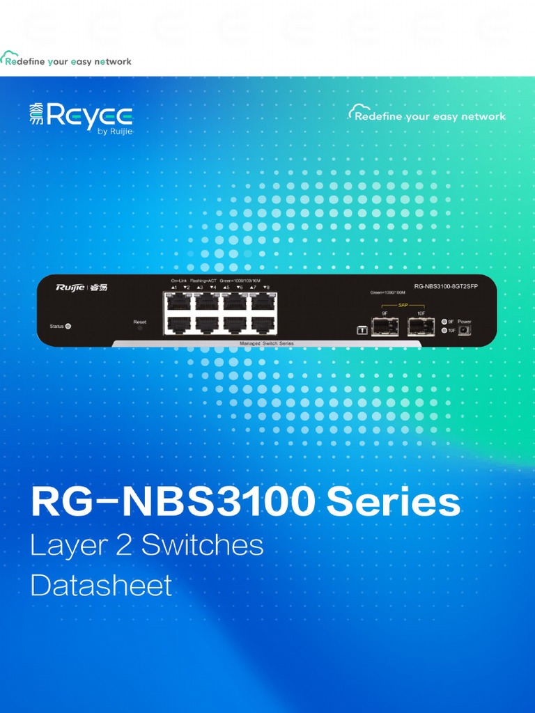 Ruijie RG-NBS3100 Series Switches Datasheet-20200426 | PDF | Computer ...