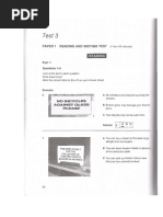 PET Practice Test 3 Answer Key | PDF