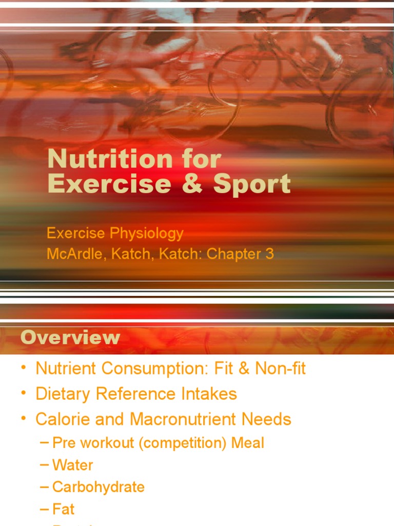 Nutrition For Exercise & Sport: Exercise Physiology Mcardle, Katch ...