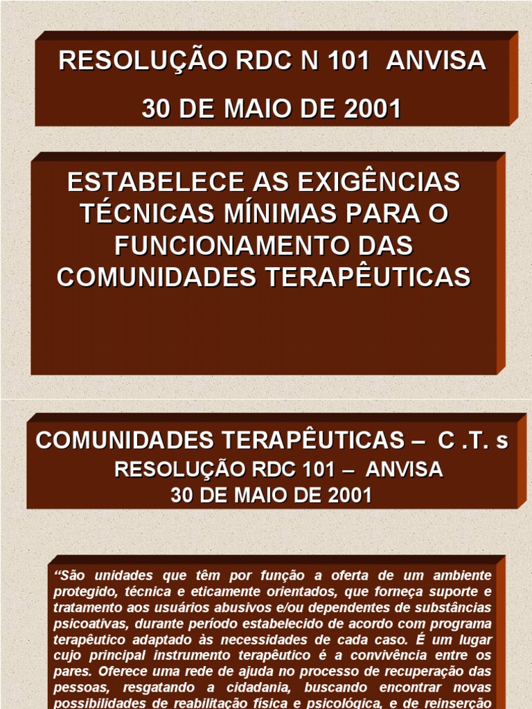 Resolução RDC 101 ANVISA | Psiquiatria | Alcoolismo