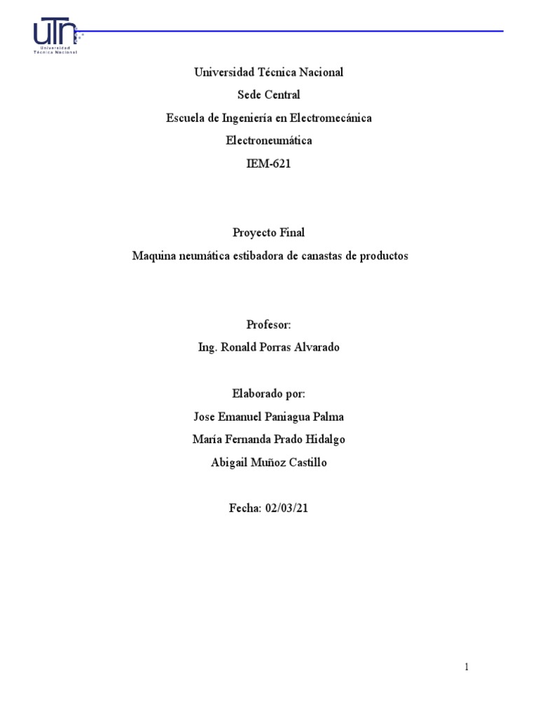 Proyecto Electroneumatica | PDF | Automatización | Solenoide