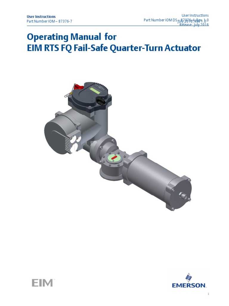 Eim Rts Fq Iom en 1272600 | PDF | Screw | Actuator