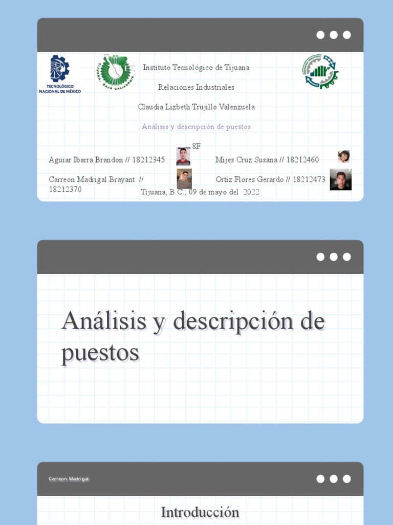 Analisis y Descripcion de Puestos | PDF | Gestión de recursos humanos | Cognición