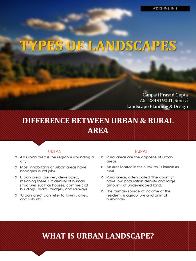 Types of Landscapes | PDF | Natural Environment