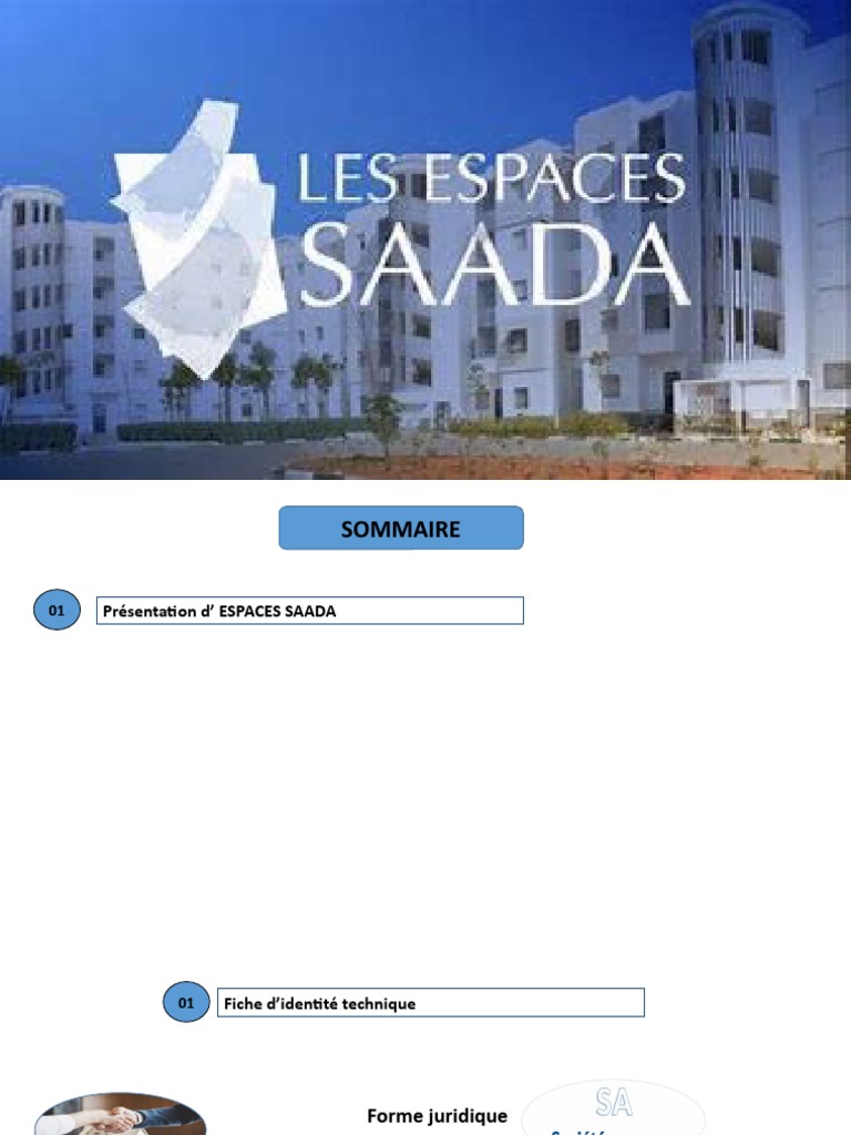 Résidences Dar Saada : Présentation et Activités | PDF | Logement ...