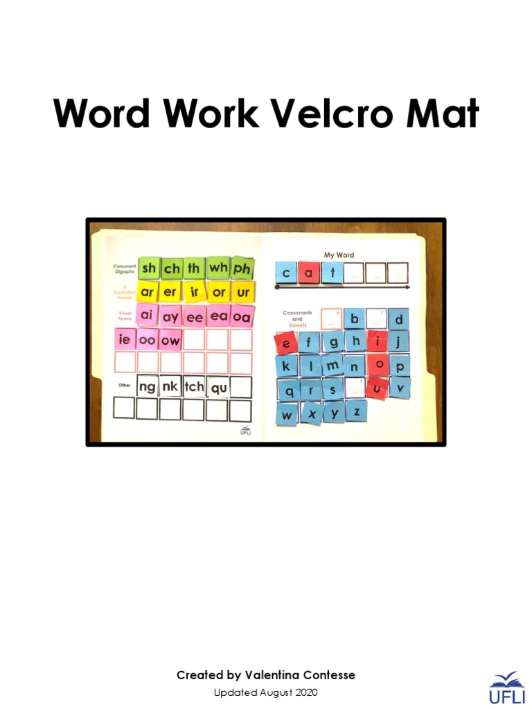 Word Work Velcro Mat: Created by Valentina Contesse | PDF | Latin ...