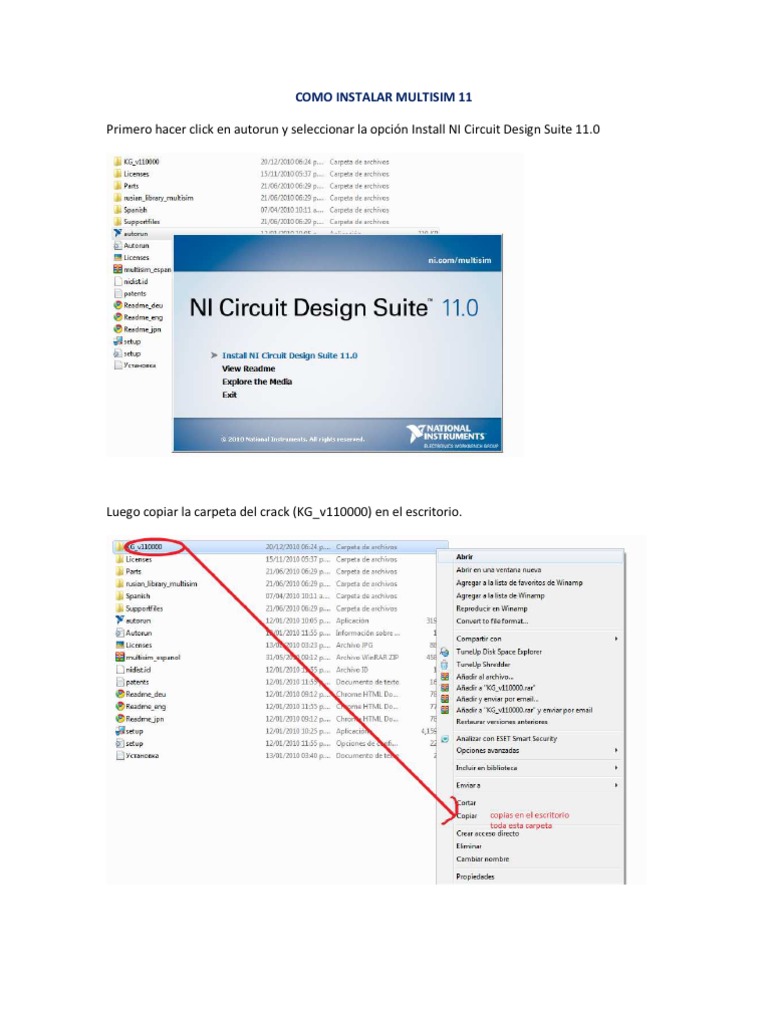 Como Instalar Multisim 11 | PDF