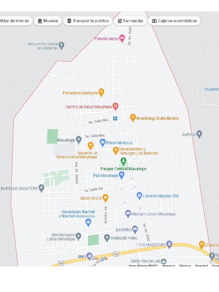 Mapa Masatepe 2 | PDF